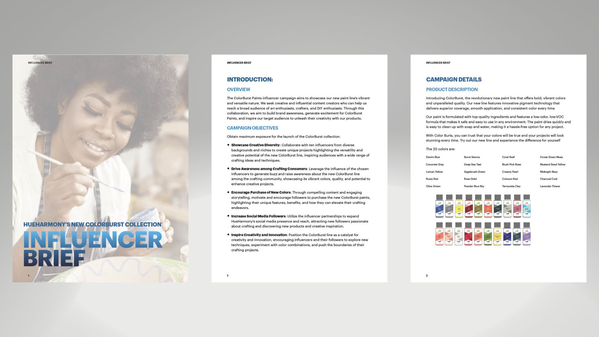HueHarmony Influencer Brief & Presentation - Tim Goleman